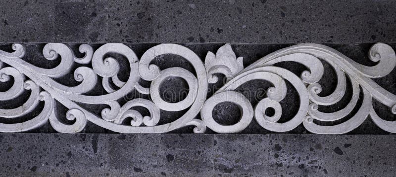 Cement Scroll Design Architectural Detail Stock Image - Image of column ...