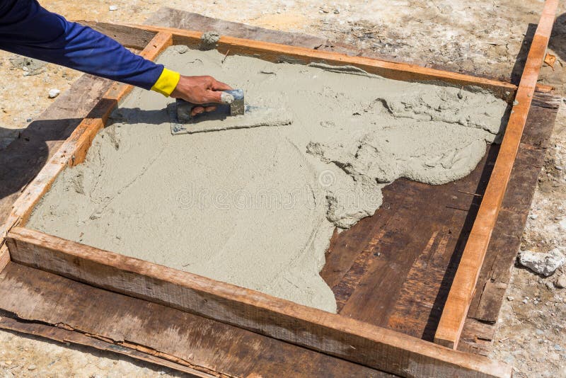 Cement Slab Floor Concrete Slab Stock Photo - Image of house ...