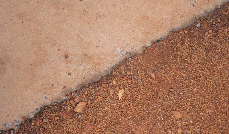 Cement and soil. stock photo. Image of concrete, surface - 148155056