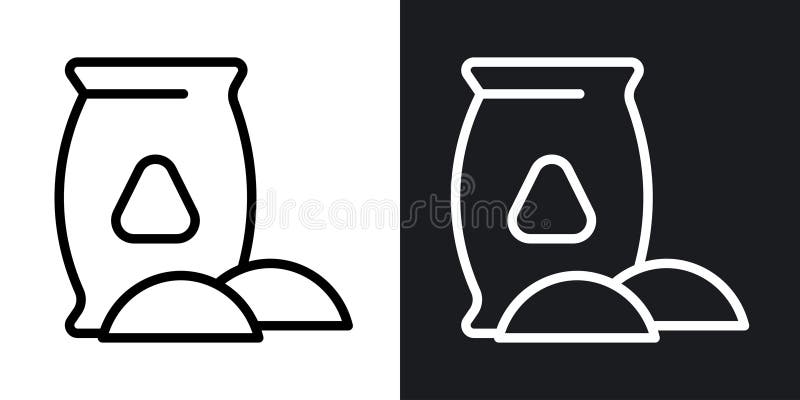 Cement Thin Line Vector Icon Set Stock Vector - Illustration of series ...