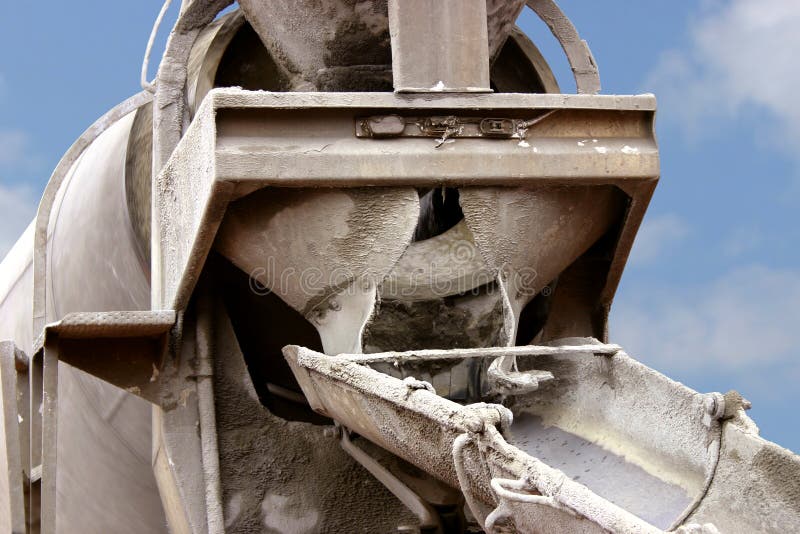 Big Red Cement Truck stock photo. Image of dealer, blue - 876952