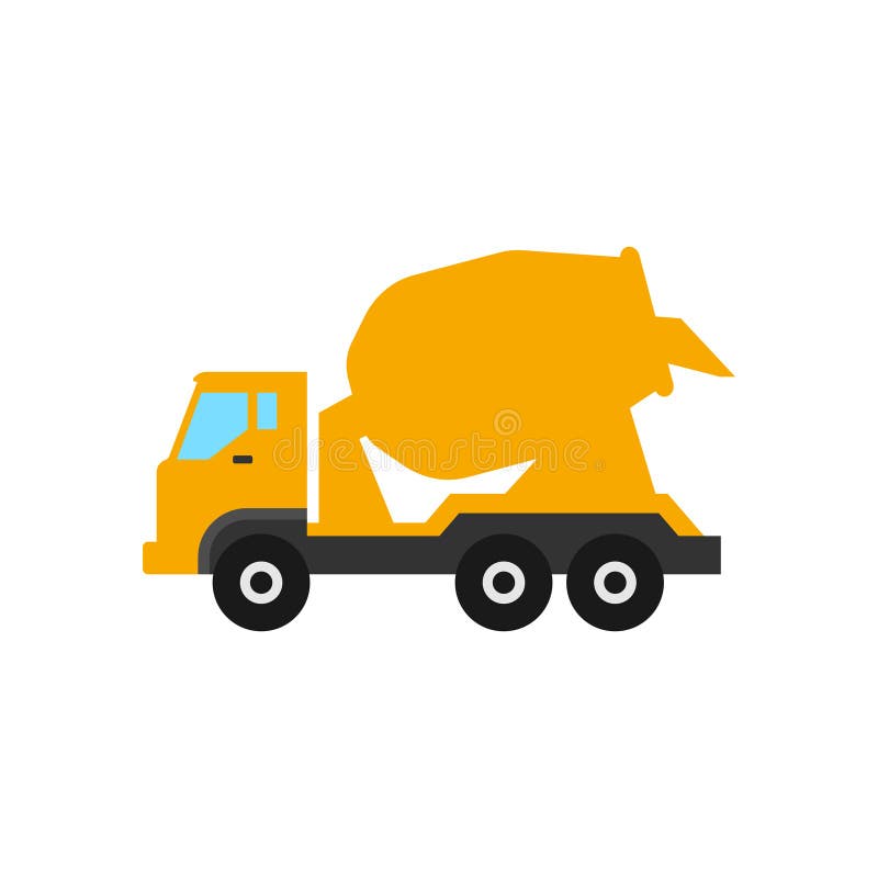 Cement Truck Icon Design Template Vector Isolated Illustration Stock ...