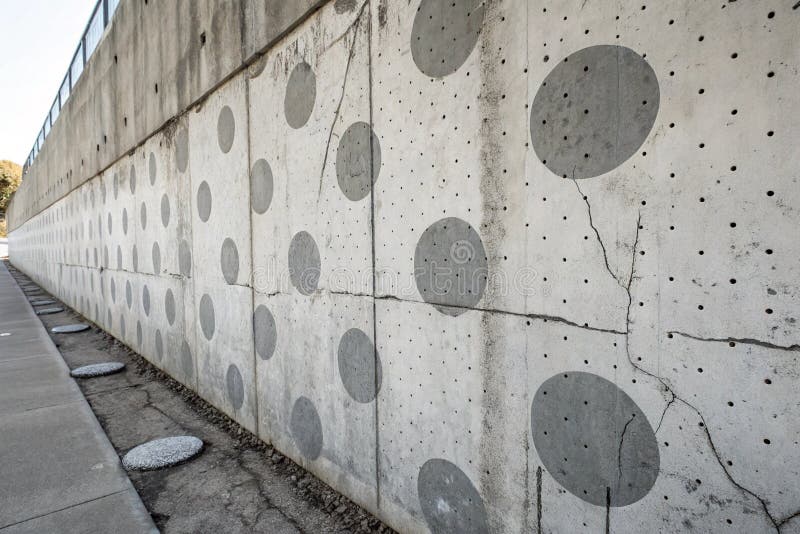 Cement Wall Texture with Rough Surface and Large Dots Stock ...