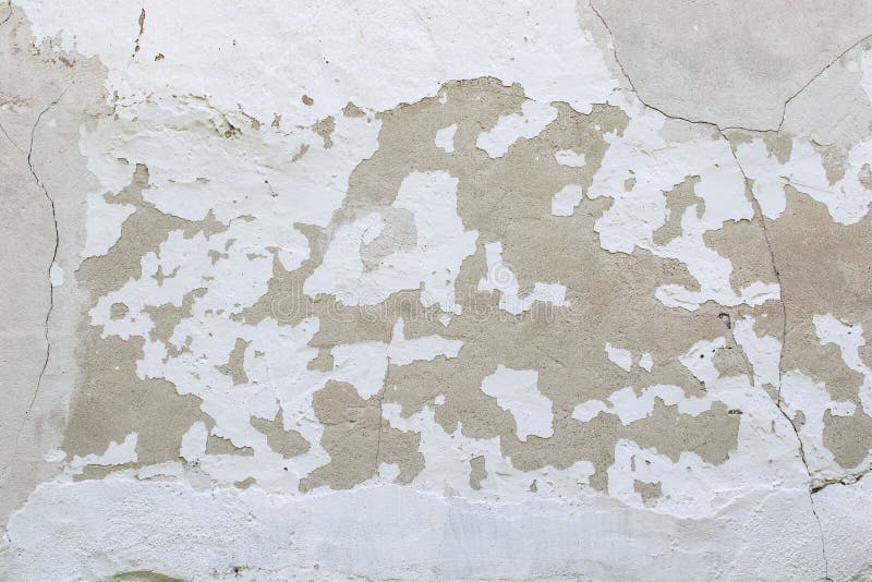 Cement Wall with Traces of Paint and White Lime. Old and Rustic Texture ...