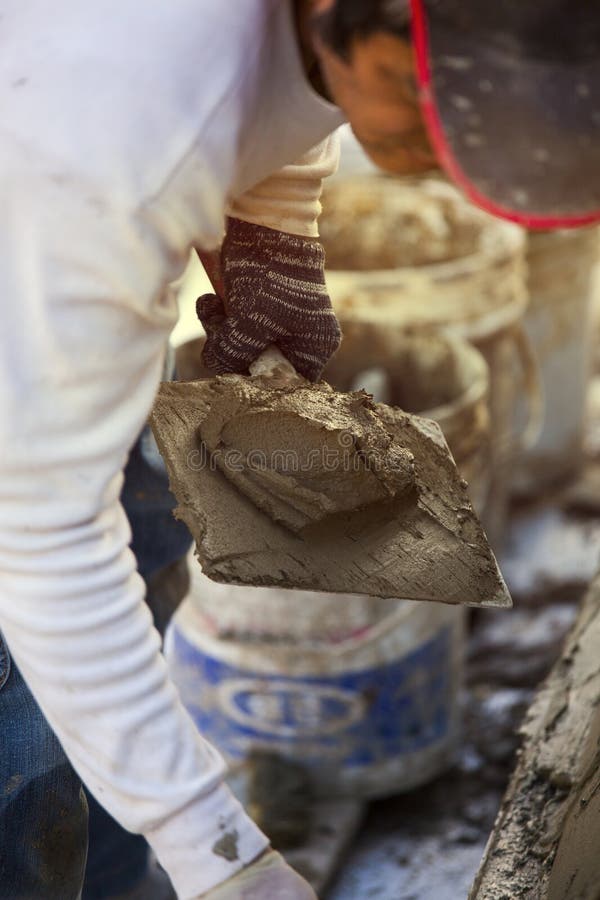 Cement Workers, Professional, Repair, Mud Work, Engineering Stock Photo ...