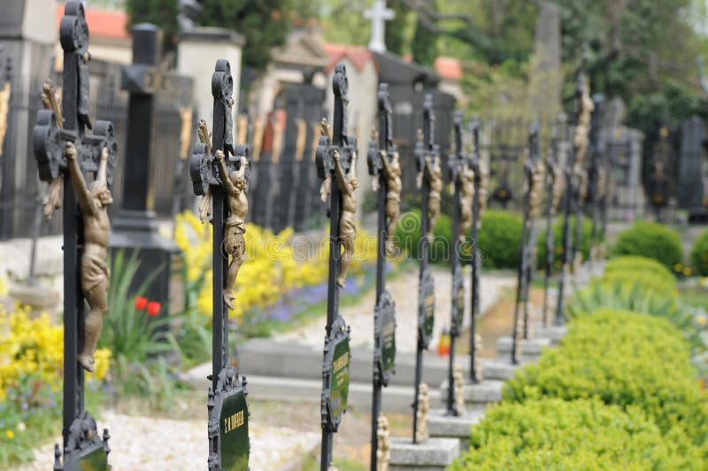 Cementary stock image. Image of crucifix, place, jesus - 40731485