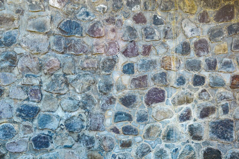 Cemented Stone Retaining Wall Texture Stock Image - Image of geometric ...