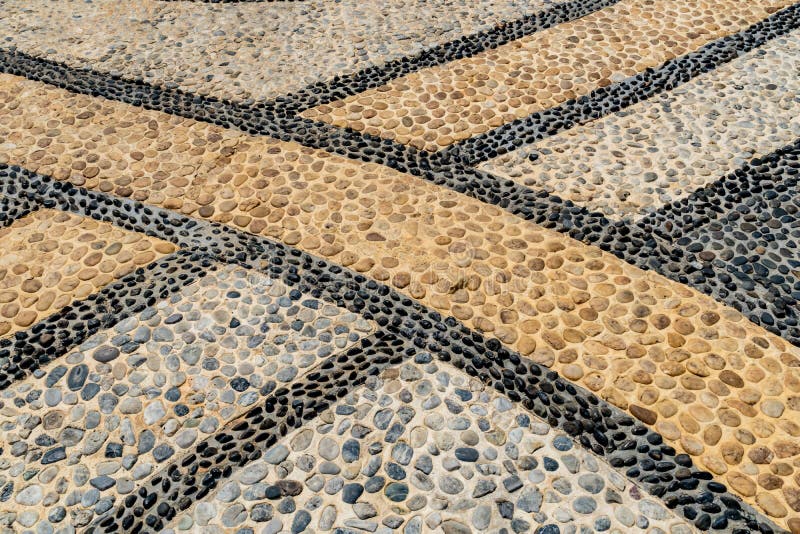 Cemento con grava imagen de archivo. Imagen de cemento - 87795869