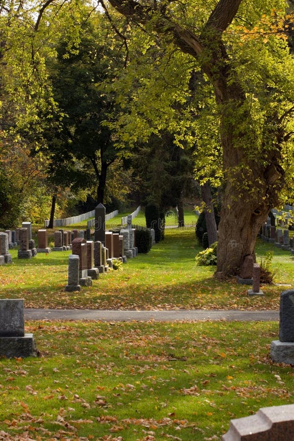 Autumn cemetery stock photo. Image of fall, buried, colors - 15958486