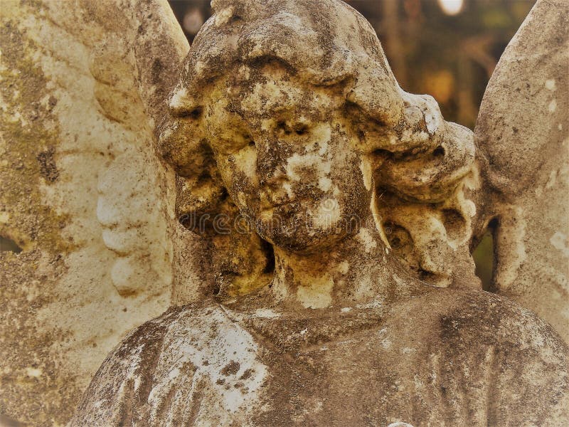 Cemetery Angel stock image. Image of relief, scary, exploration - 204431559