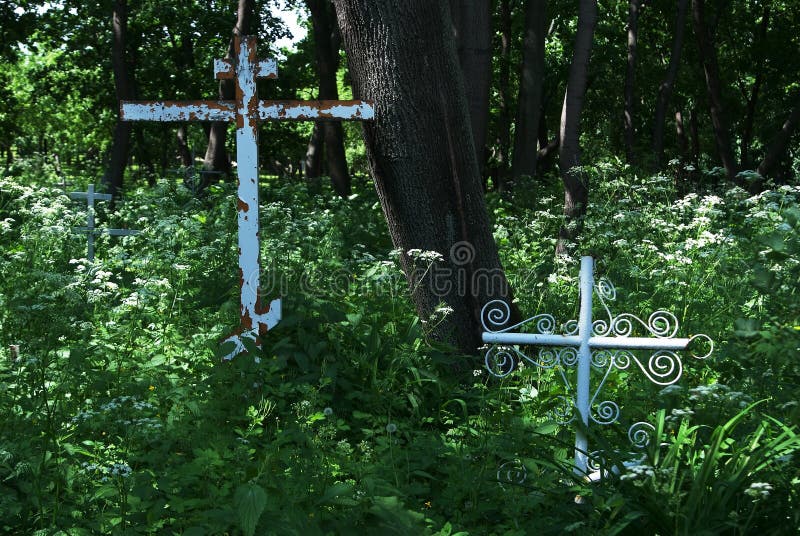 Cemetery, Burial Ground, Graveyard Stock Photo - Image of funeral ...