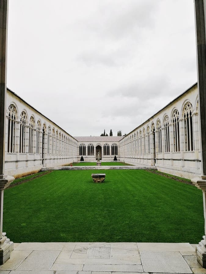 Cemetery Campo Santo, Pisa. Stock Image - Image of history, gothic ...