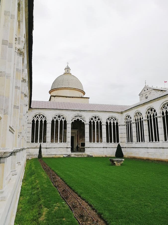 Cemetery Campo Santo, Pisa. Stock Image - Image of history, gothic ...