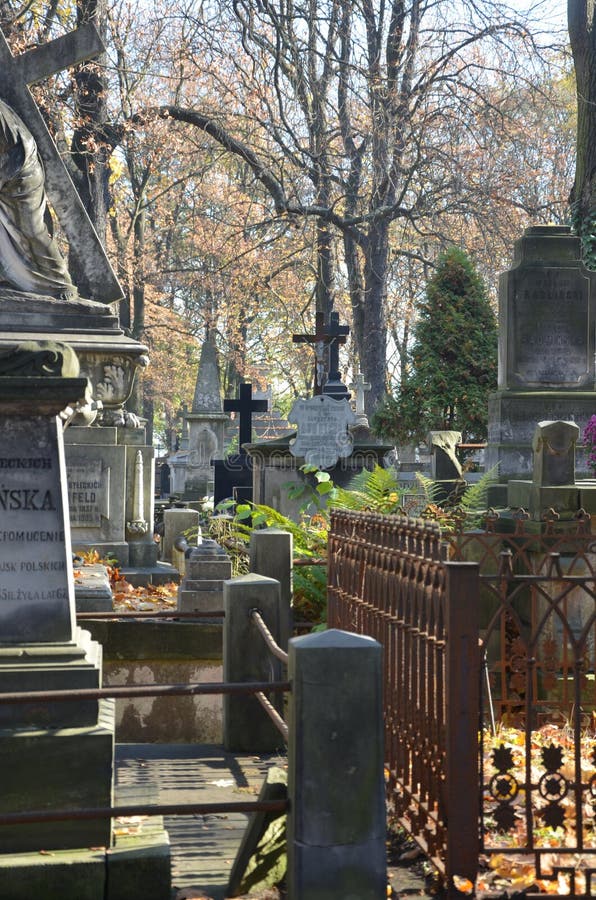 Cemetery stock photo. Image of cemetery, evening, october - 64872452