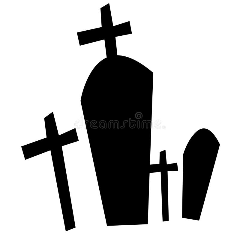 Cemetery Christ Death Halloween Death Cross Thumb Stock Vector ...