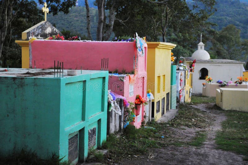 Cemetery in Copan stock photo. Image of wreath, forest - 21799726