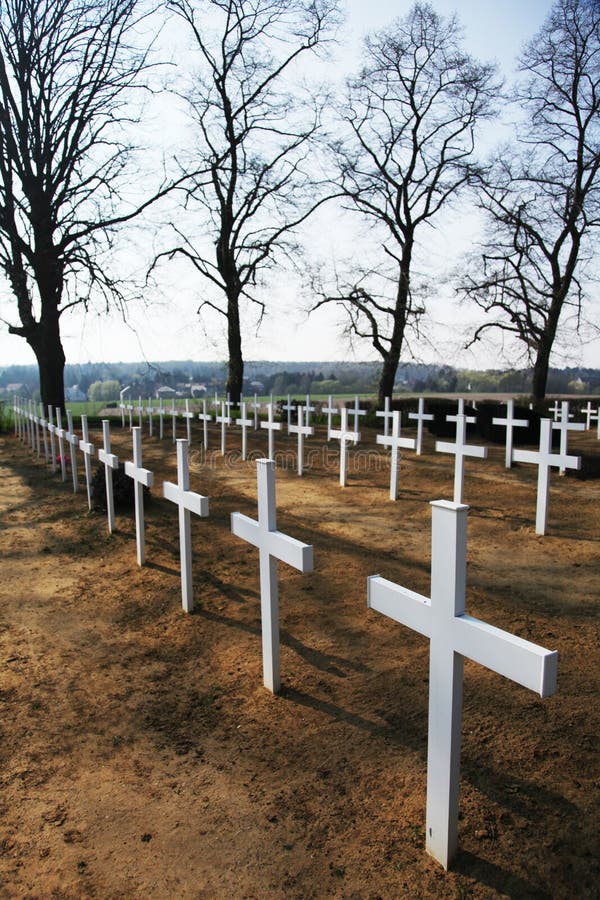 Cemetery crosses stock image. Image of lost, bury, burial - 24307361