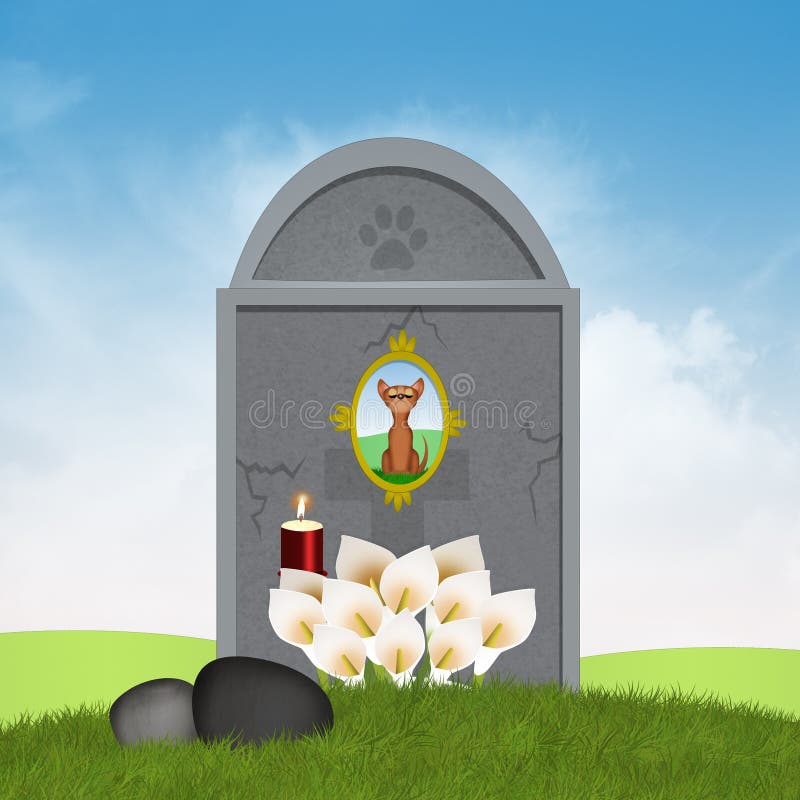 Cemetery for dogs stock illustration. Illustration of date - 133004283