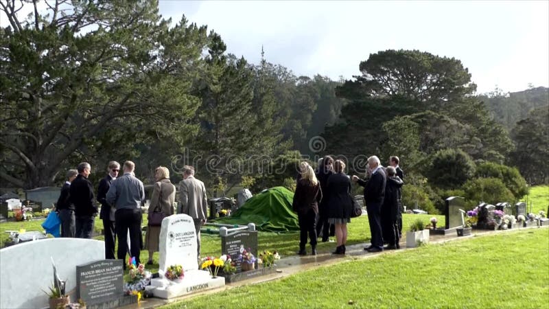 Cemetery for Funeral Burial Stock Video - Video of goodbye, love: 119479415