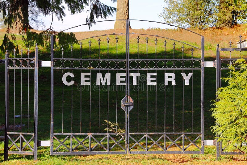 Cemetery Gate stock image. Image of traditional, cemetery - 60483897
