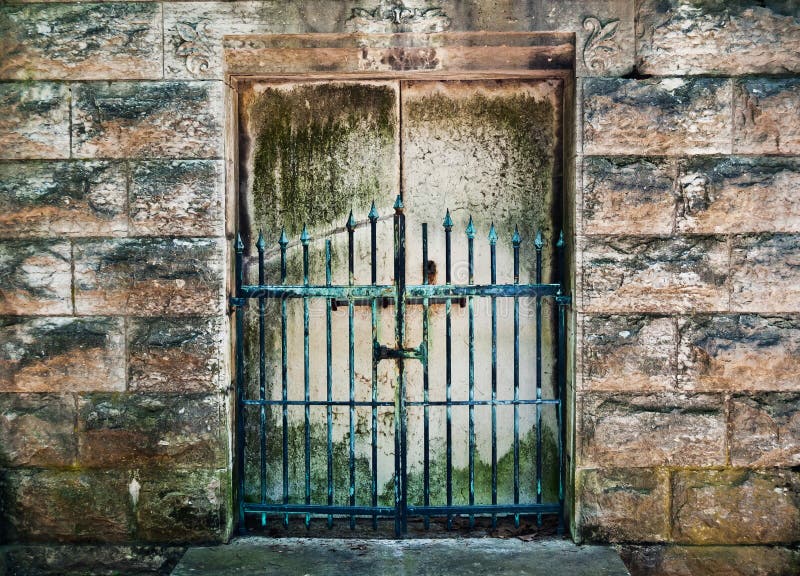 Cemetery Gates stock photo. Image of grunge, doorway - 20760400