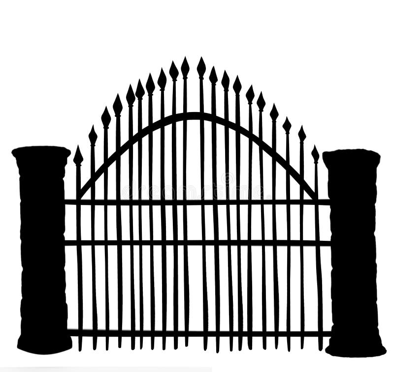 Gate Silhouette Stock Illustrations – 8,700 Gate Silhouette Stock ...