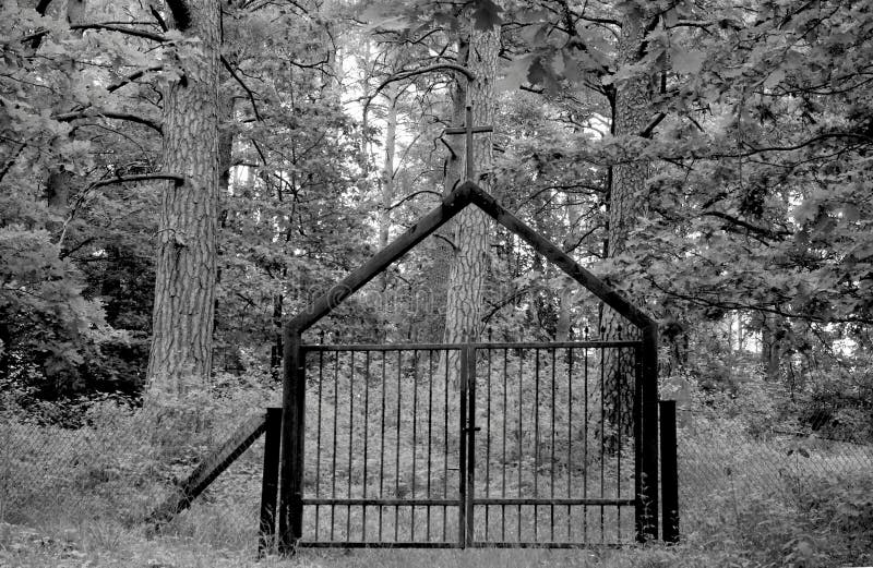 Cemetery Gates stock image. Image of black, graves, death - 55678341