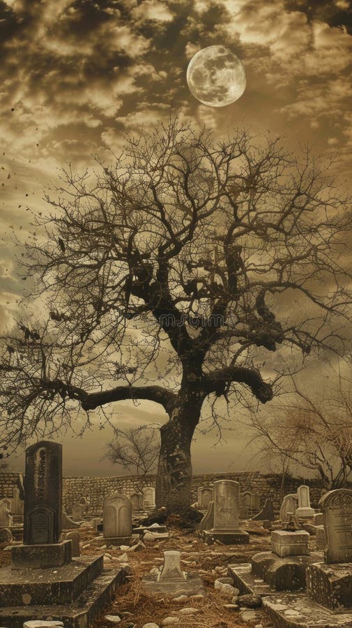 A Cemetery with a Headstone that Has Arabic Writing on it Stock ...