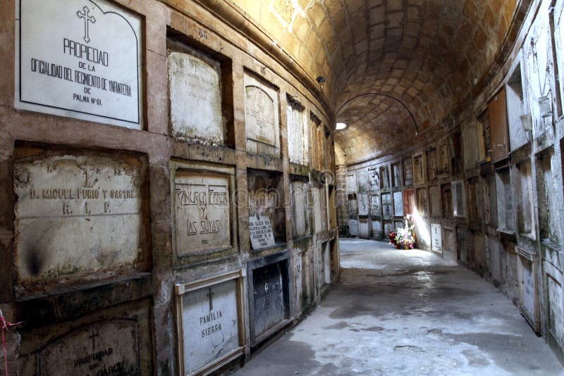Cemetery indoor pathway editorial stock image. Image of increase - 63087519