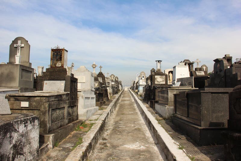 Cemetery in Rio de Janeiro editorial photography. Image of grave - 64195437