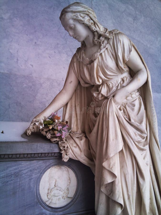 Cemetery statue stock photo. Image of graveyard, tombstone - 53705396