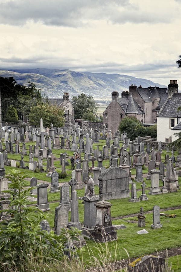 Cemetery in Stirling editorial photography. Image of location - 84874647