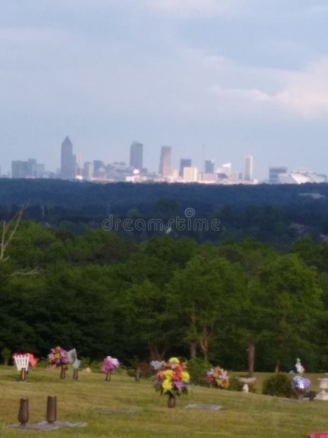 Cemetery with a view stock photo. Image of horizon, cemetery - 190849460