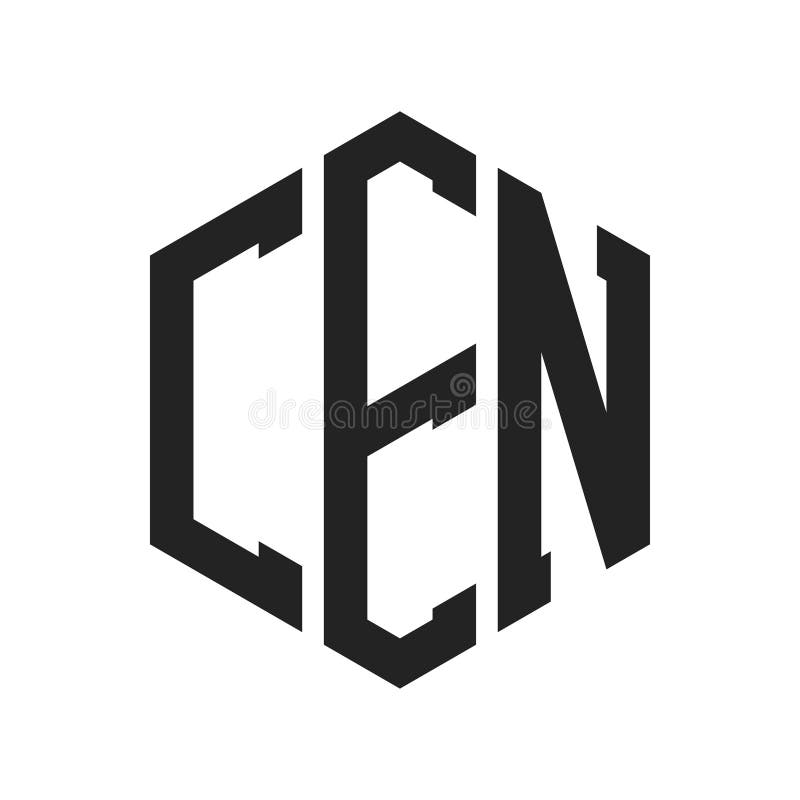 CEN Logo Design. Initial Letter CEN Monogram Logo Using Hexagon Shape ...