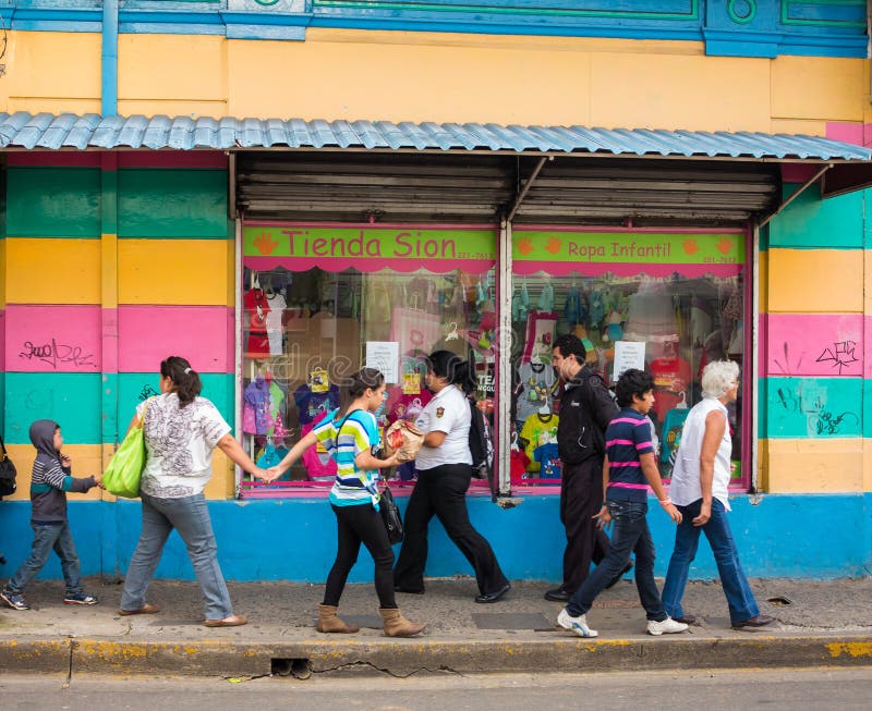 Cena Da Rua Em San Jose Costa-Rica Fotografia Editorial - Imagem de ...