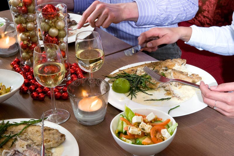 Cena del restaurante imagen de archivo. Imagen de comer - 13140911