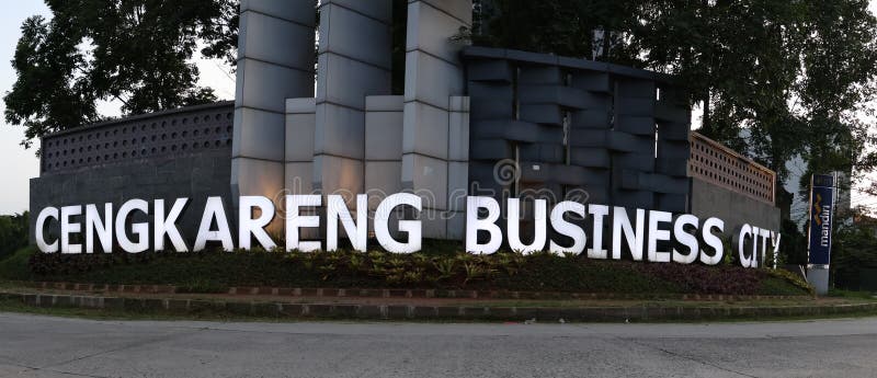 Cengkareng Business City Icon at Enterance Gate Editorial Image - Image ...