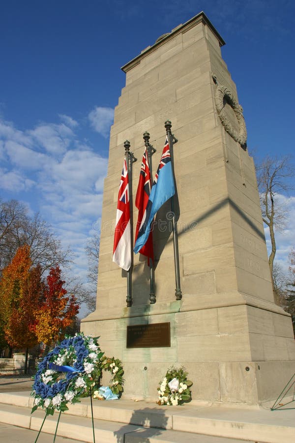 Cenotaph. editorial stock photo. Image of canada, remembrance - 22035433
