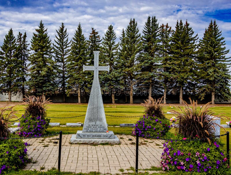 Cenotaph Cemetery Memorial and Military Portion of the Cemetery Olds ...