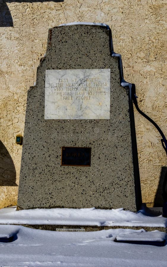 Cenotaph at the Legion, Acme, Alberta, Canada Editorial Image - Image ...