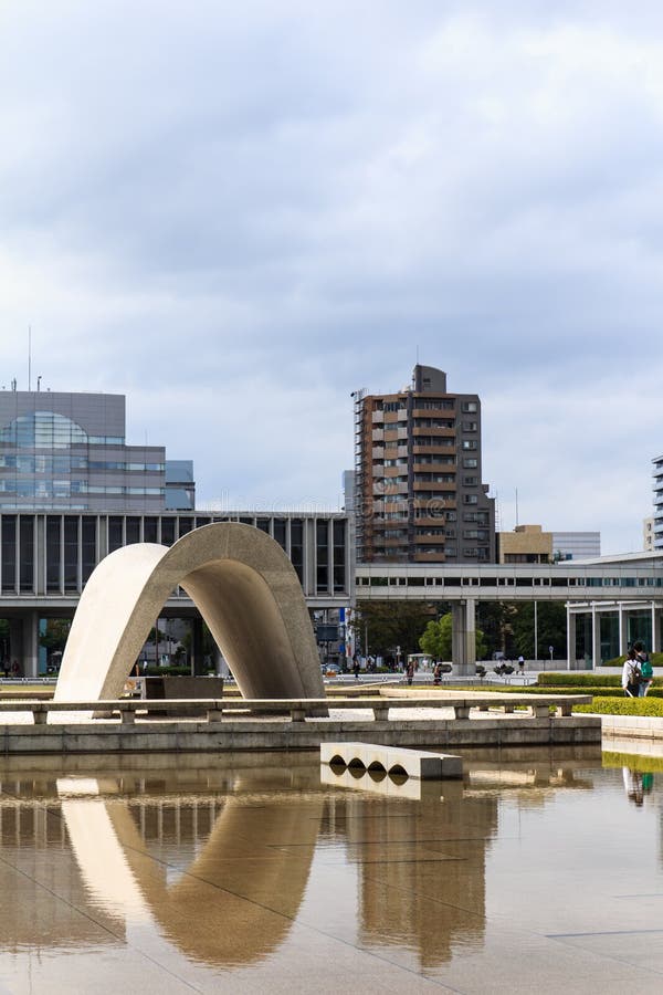 Cenotaph Peace in Hiroshima Stock Photo - Image of park, atomic: 34714356