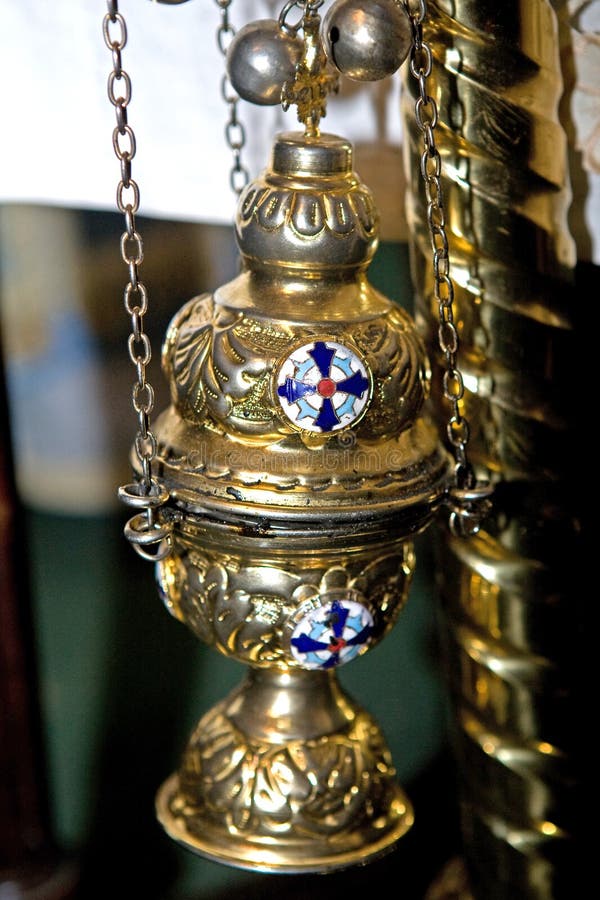 Censer of Silver or Alpaca To Burn Incense in the Holy Week Stock Photo ...