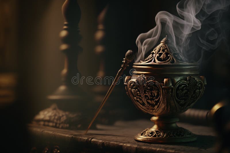 Censer with Burning Incense in the Church Generative AI Stock ...