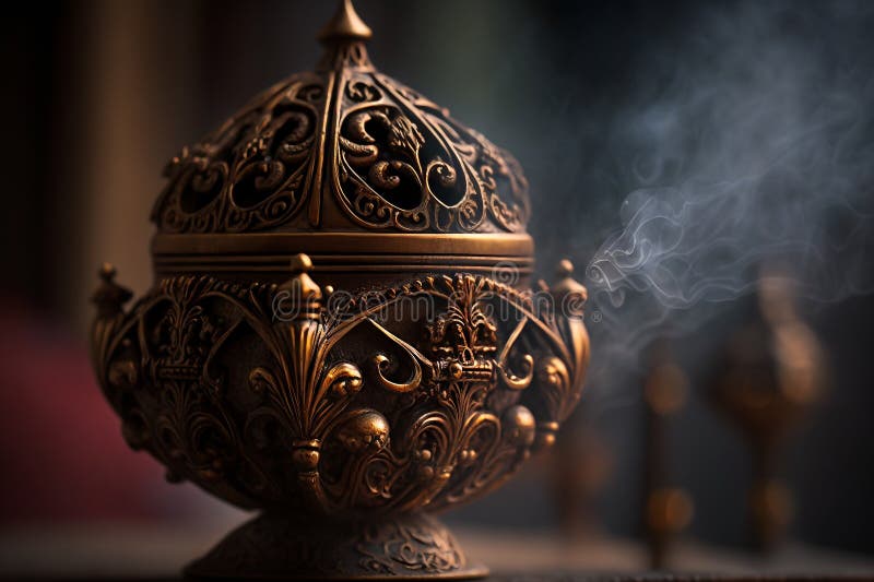 Censer with Burning Incense in the Church Generative AI Stock ...