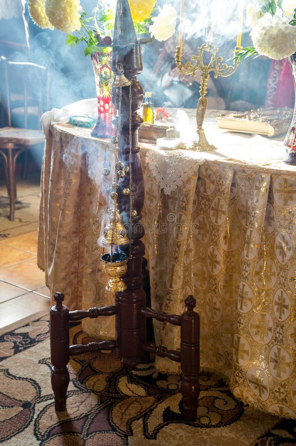 Censer stock image. Image of burning, holder, incensory - 63652103