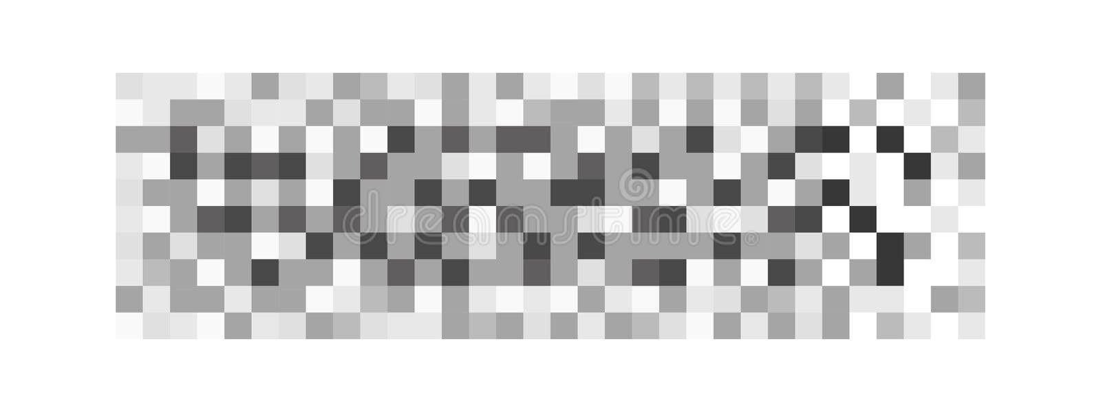 Censor Blur Effect on Transparent Background. Gray Checkered Pattern Stock Vector - Illustration ...