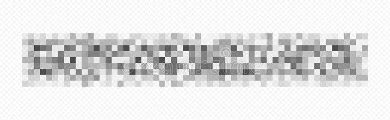 Censor Blur Effect with Pixelated Mosaic Pattern Stock Vector ...