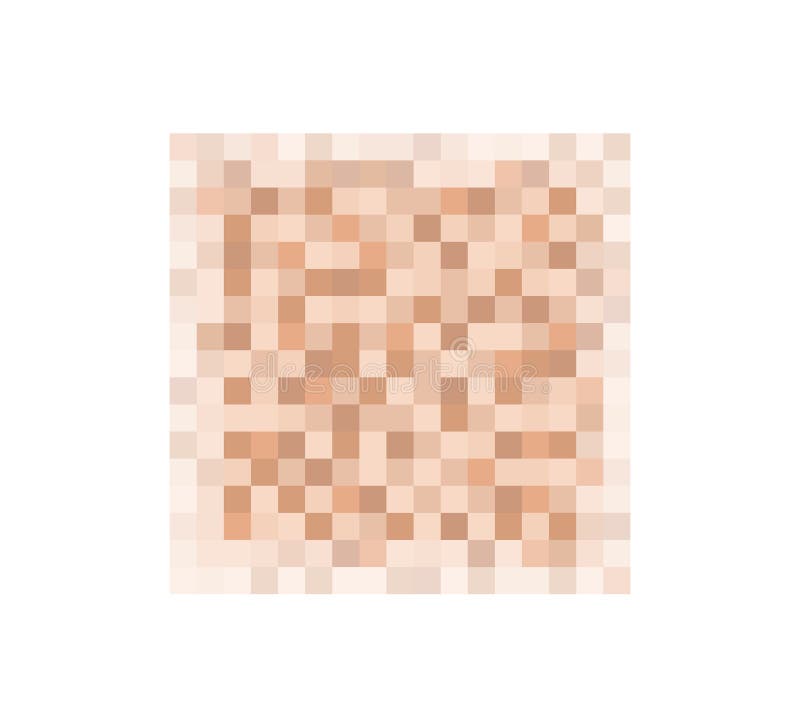 Censor Blur Effect Texture for Face or Nude Skin. Blurry Pixel ...