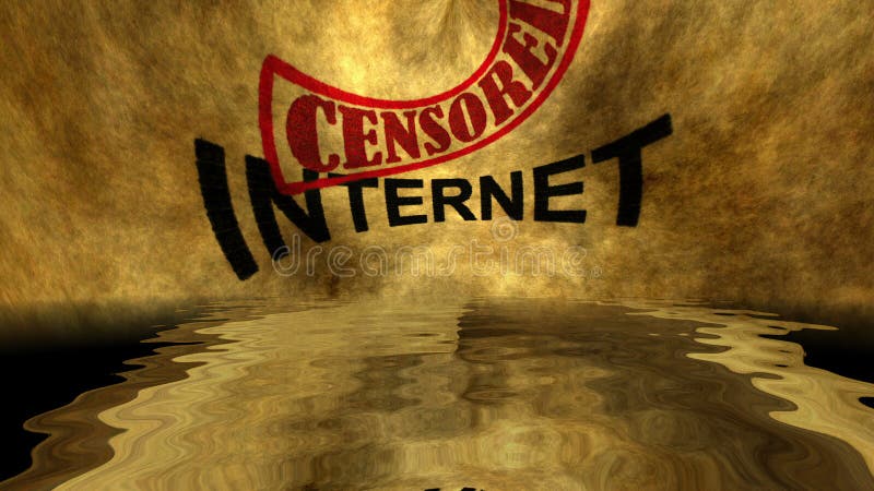 Censored Internet Text Grunge Concept Stock Illustration - Illustration ...