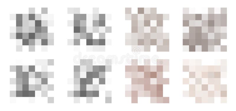 Censored Labels. Censor Blur Effect Texture Isolated. Vector ...